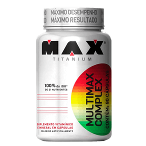 Multimax Complex 90 Cápsulas Max titanium - emporioquatroestrelas