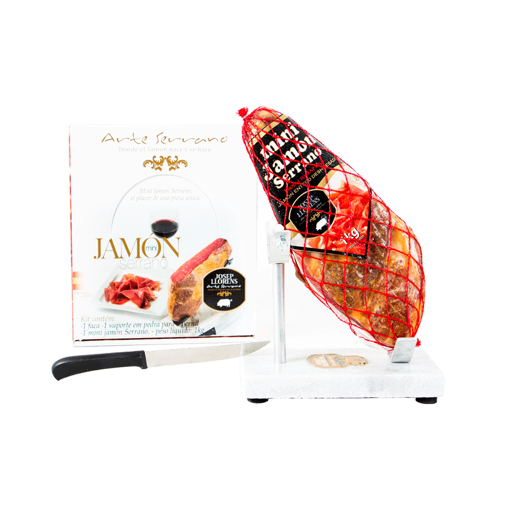 Mini Jamón Serrano 1kg Josep Llorens - Empório Quatro Estrelas