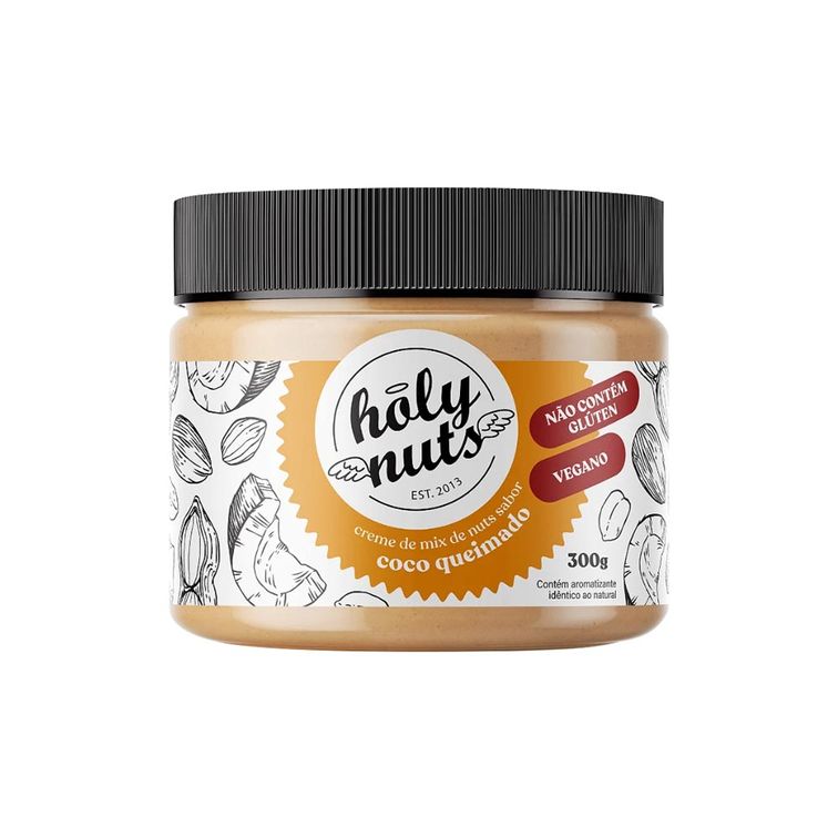 Creme de Mix de Nuts Coco Queimado Holy Nuts - Empório Quatro Estrelas