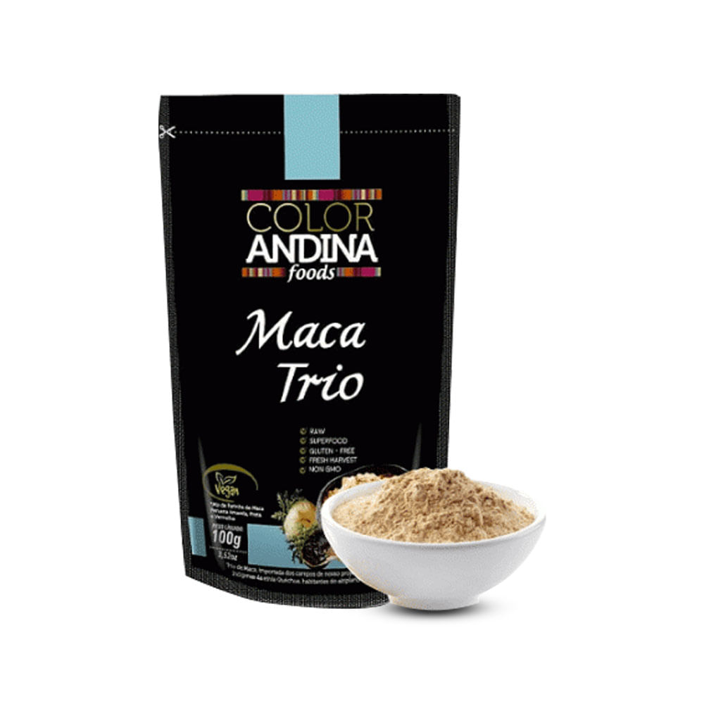 Maca Peruana Trio em Pó 100g - Color Andina - Empório Quatro Estrelas