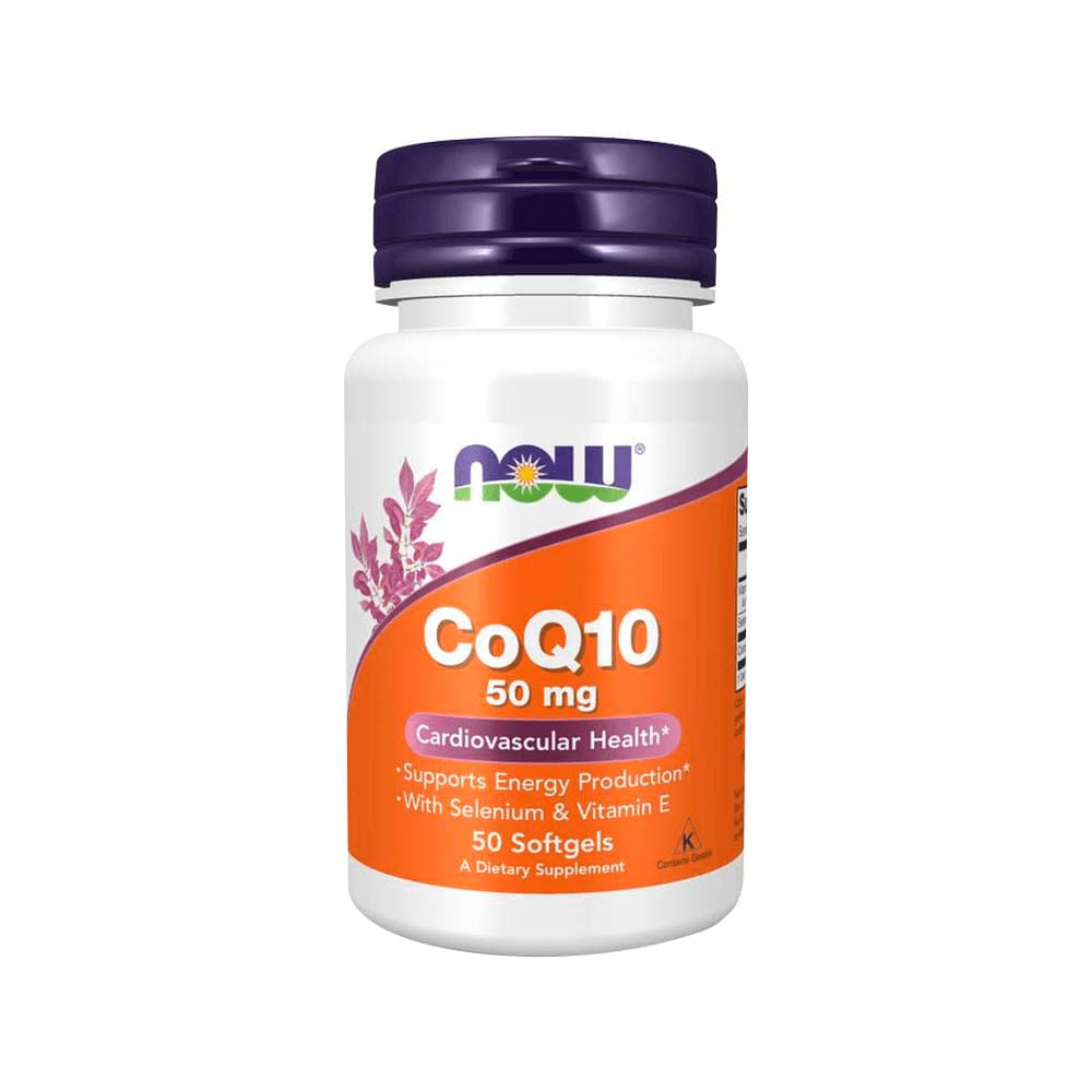 CoQ10 50mg + Vitamina E NOW - Empório Quatro Estrelas