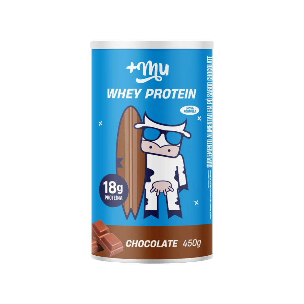 Mais Mu - Whey Protein Concentrado Chocolate 450g