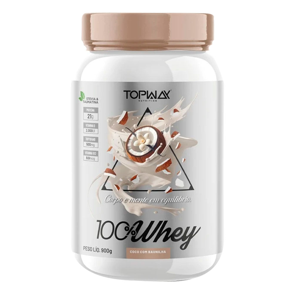 TOPWAY Nutrition - Whey Protein Concentrado Coco com Baunilha 900g