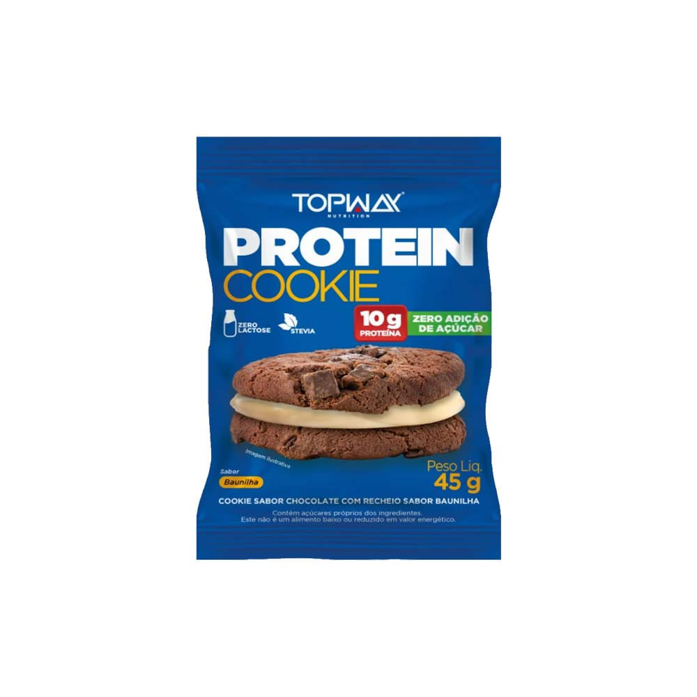 TOPWAY Nutrition - Cookie Proteico Recheado com Baunilha 45g