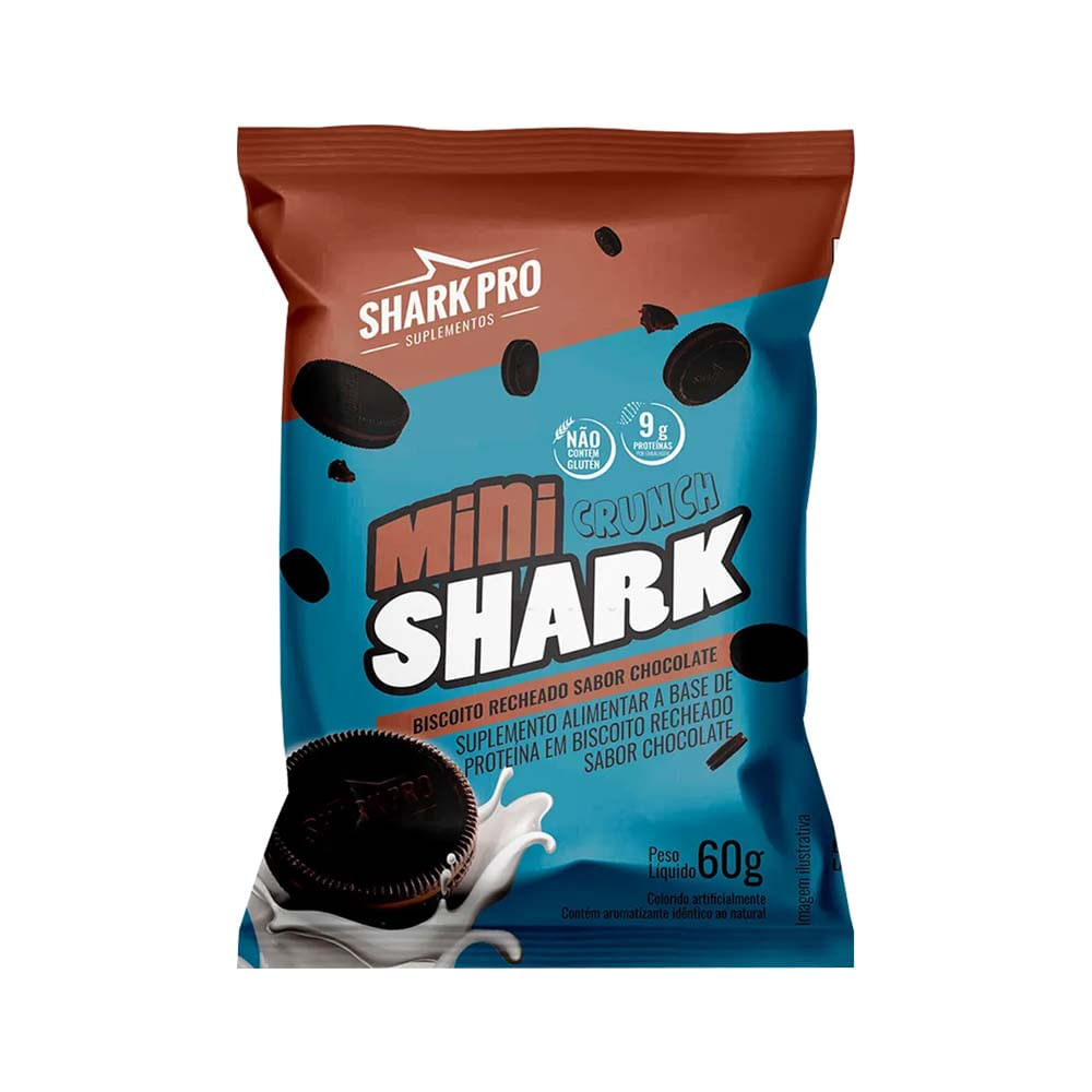 Shark Pro - Biscoito Proteico Mini Shark Chocolate 60g