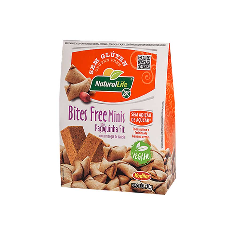 Natural Life - Bites Free Minis Paçoquinha Fit 70g