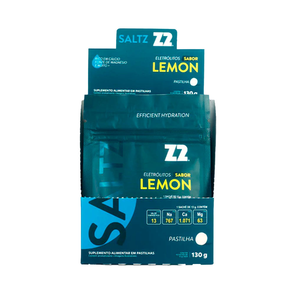 Z2 Foods - Eletrólitos Saltz Pastilhas Sabor Limão Sachê 13g