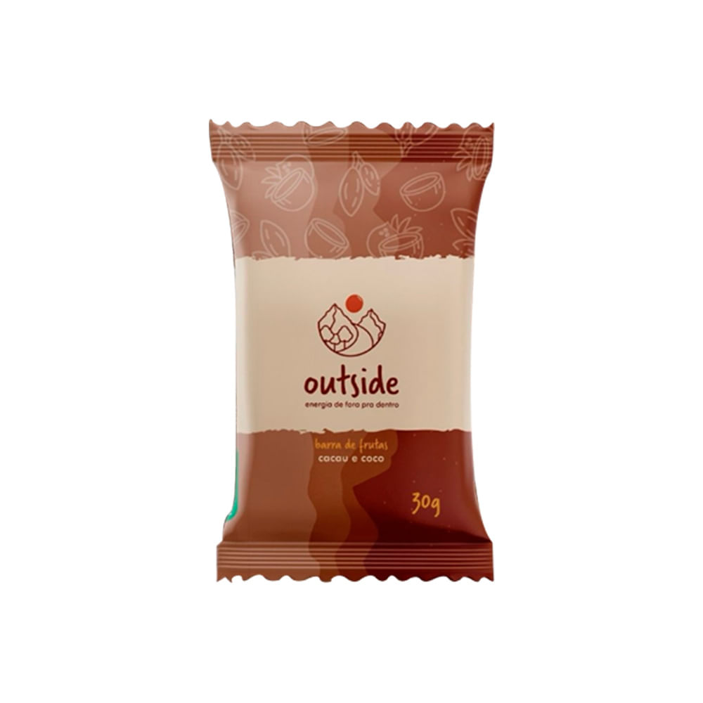 Outside - Barra de Frutas Sabor Cacau e Coco 30g