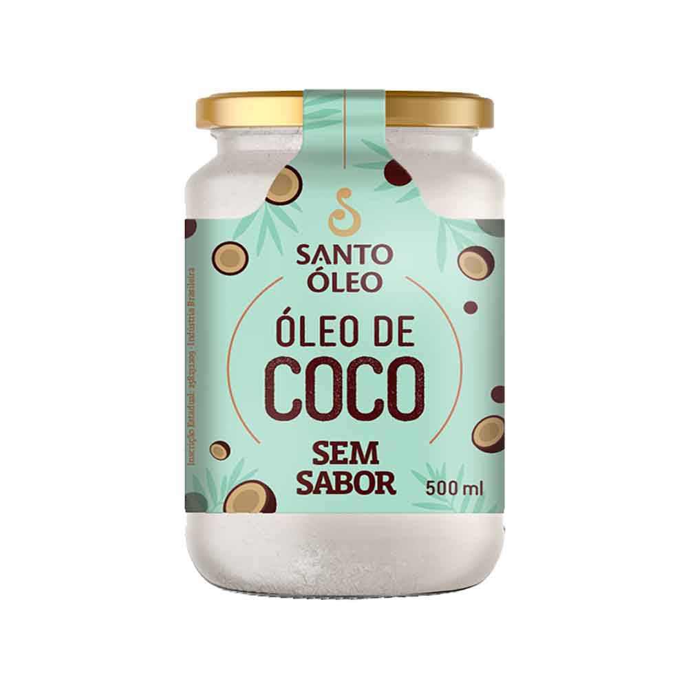Santo Óleo - Óleo de Coco Sem Sabor 500ml
