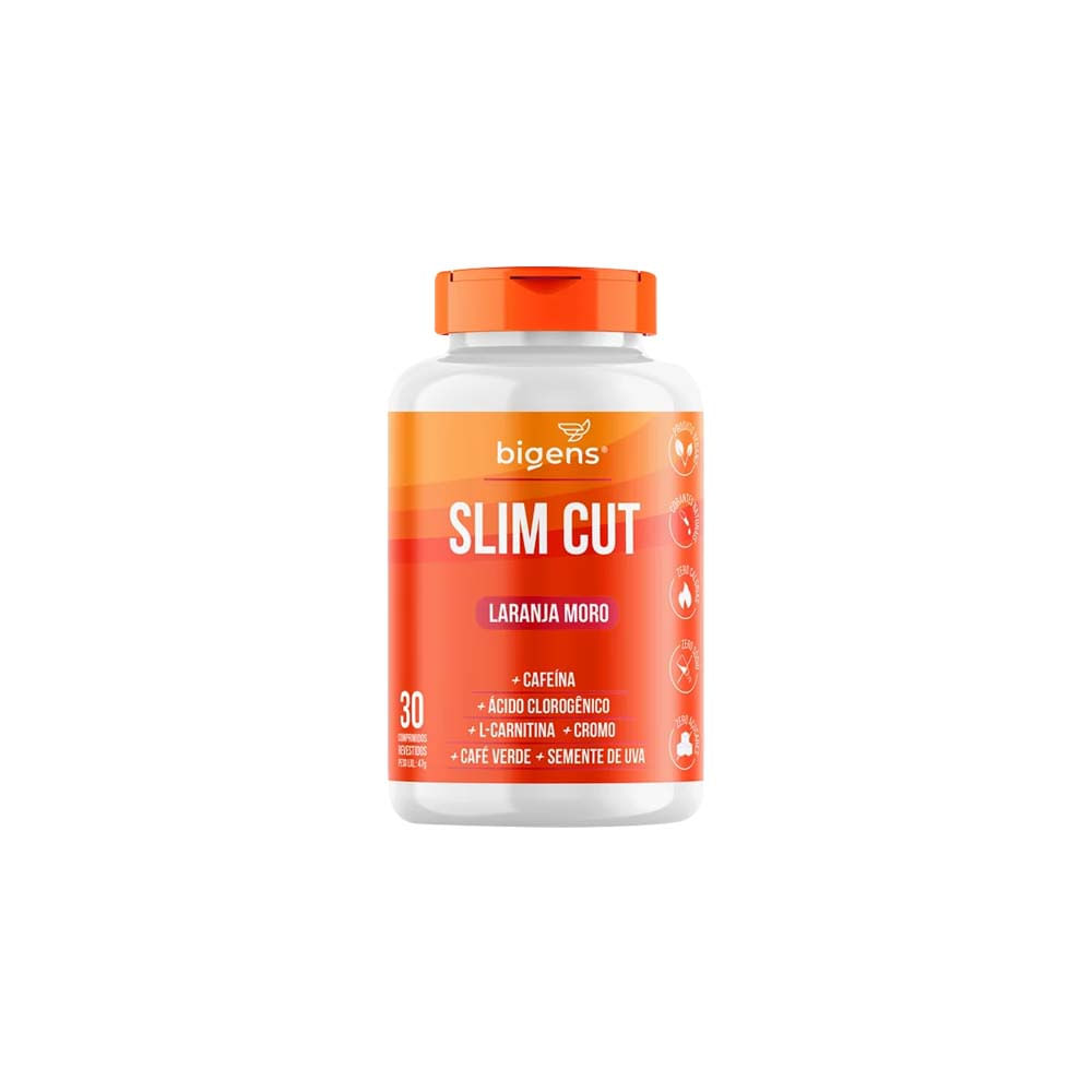 Termogênico Slim Cut com Laranja Moro 30 Comprimidos Bigens