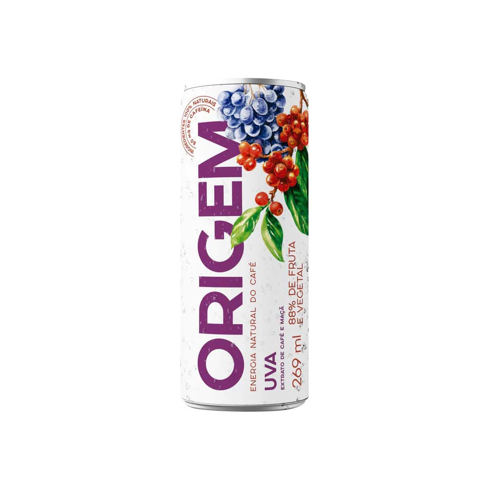 Origem - Energético Natural Sabor Uva 269ml