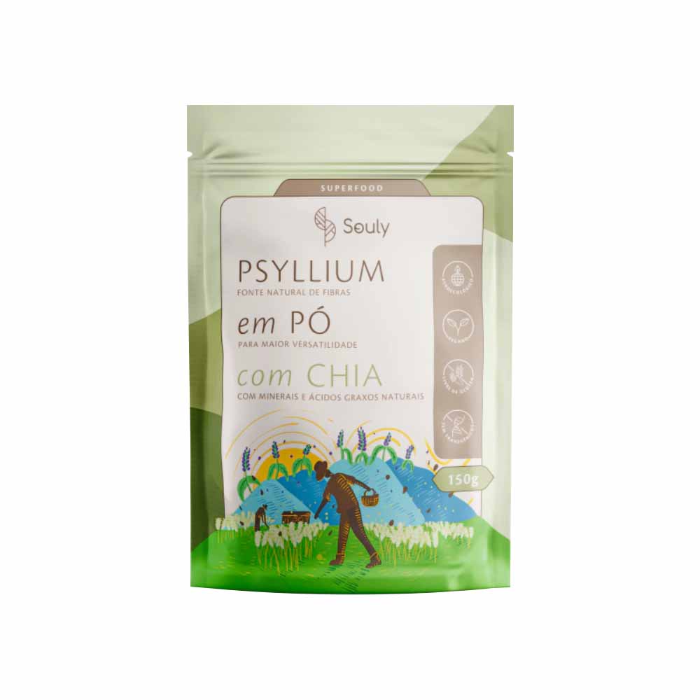 Souly - Psyllium em Pó com Chia 150g