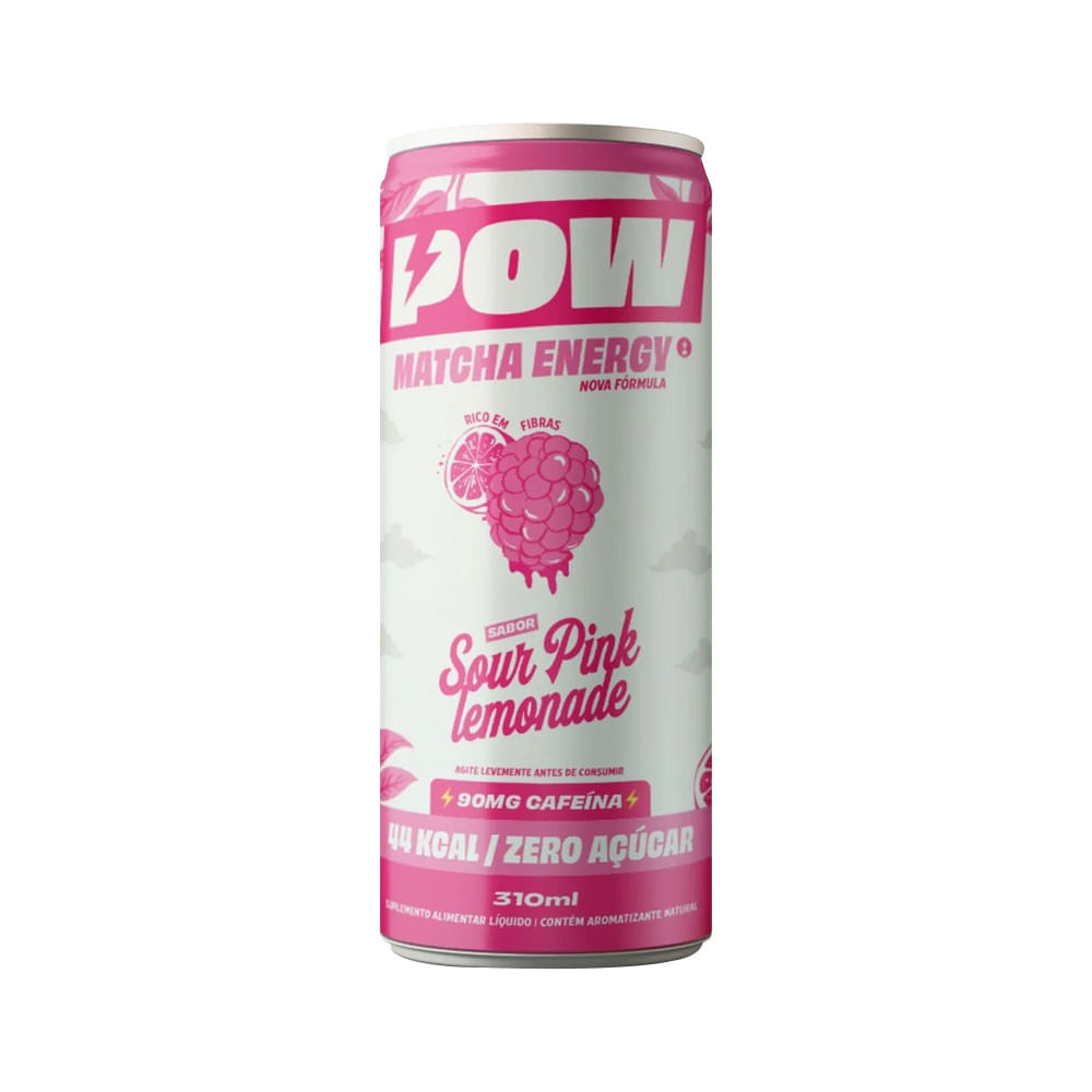 Pow Energy Drink Pink Lemonade - Push Matcha - Empório Quatro Estrelas