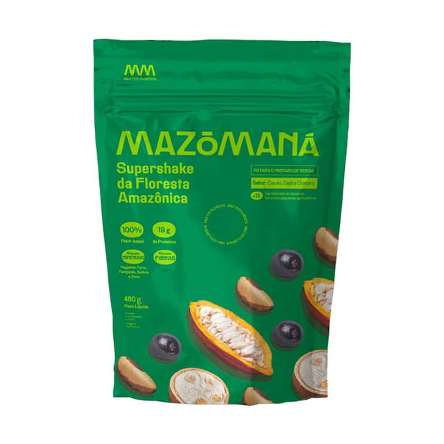 Mazô Maná - Shake Amazônico Sabor Cacau Cajá e Cumaru 480g