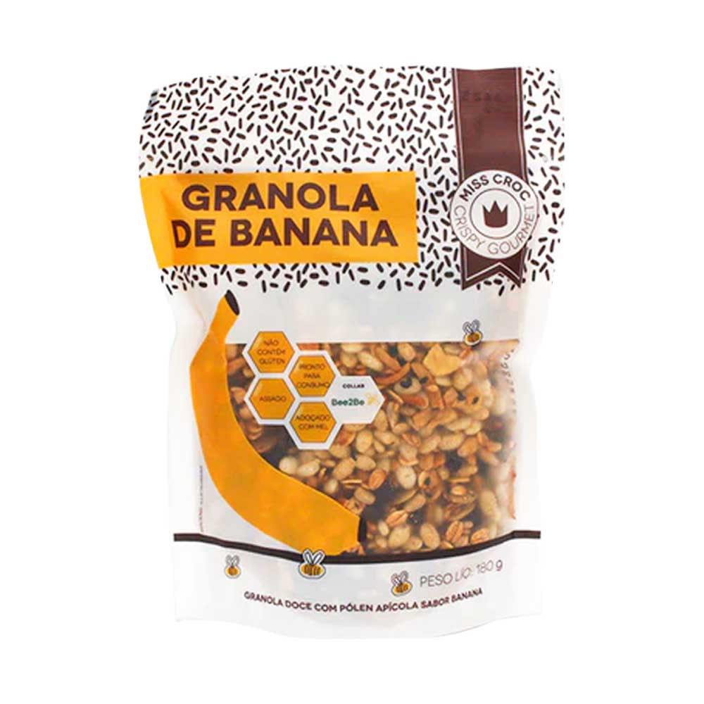 Miss Croc - Granola Doce Sem Glúten Banana 180g