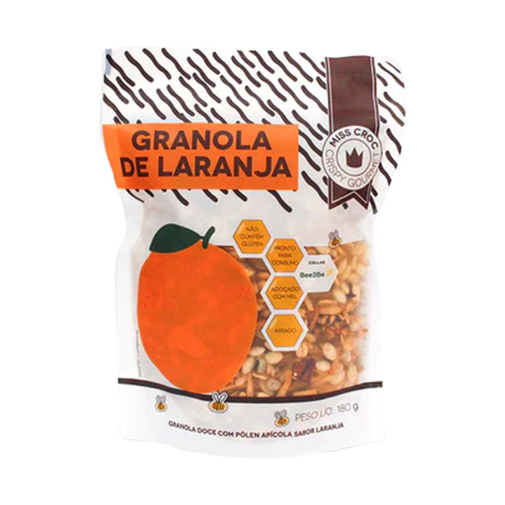 Miss Croc - Granola Doce Sem Glúten Laranja 180g