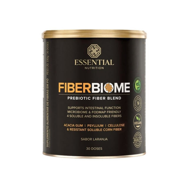 Essential Nutrition - Fibras Prebióticas Fiber Biome Laranja 330g