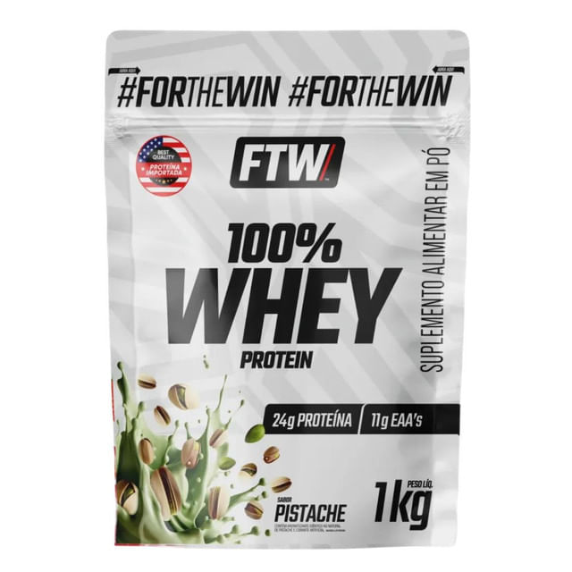 100% Whey Protein Concentrado Pistache 1Kg FTW