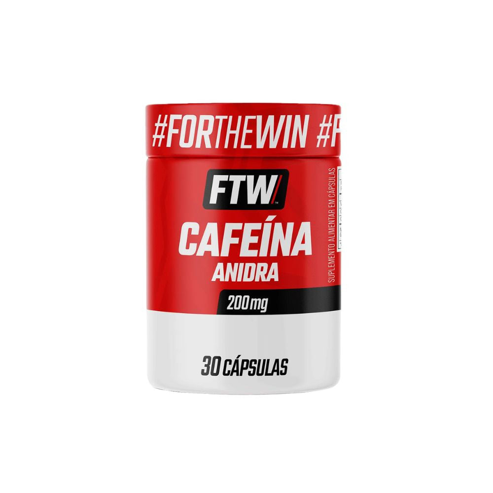 Cafeína Anidra 200mg 30 Cápsulas FTW