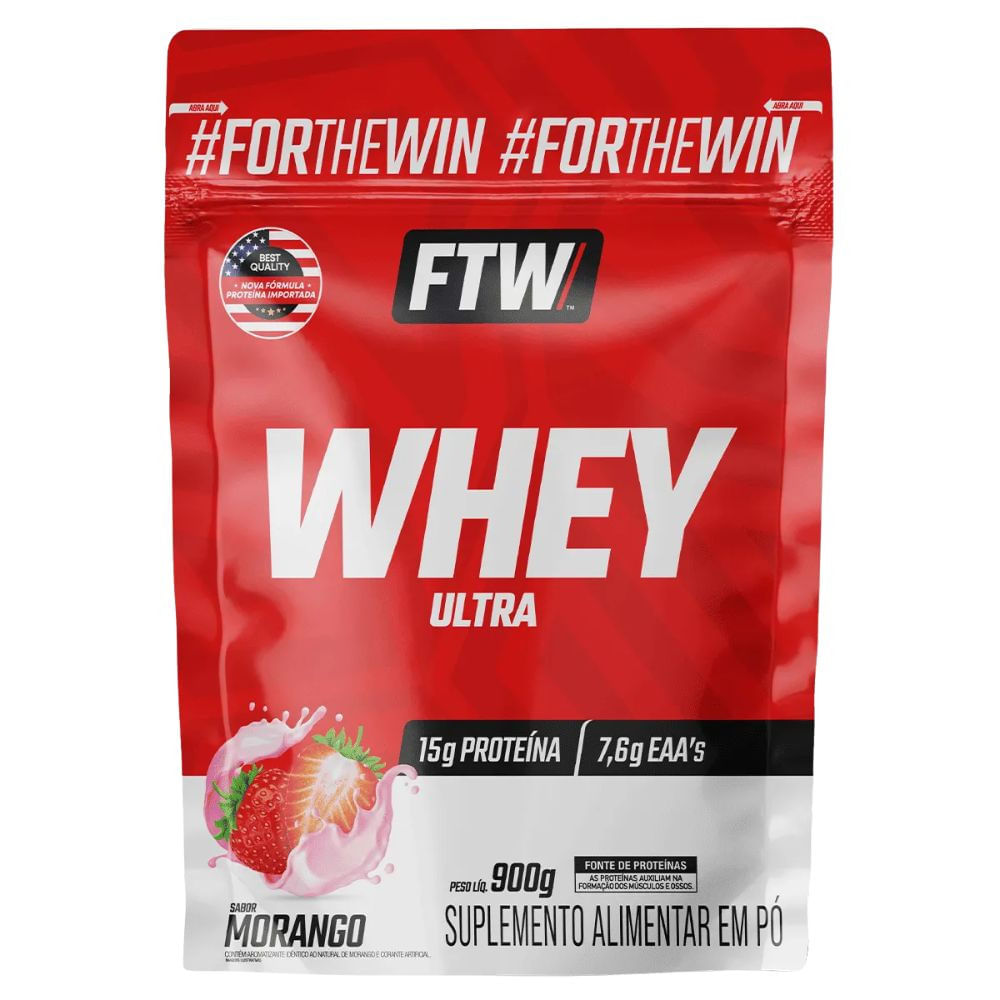 FTW — Whey Ultra Protein Sabor Morango 900g